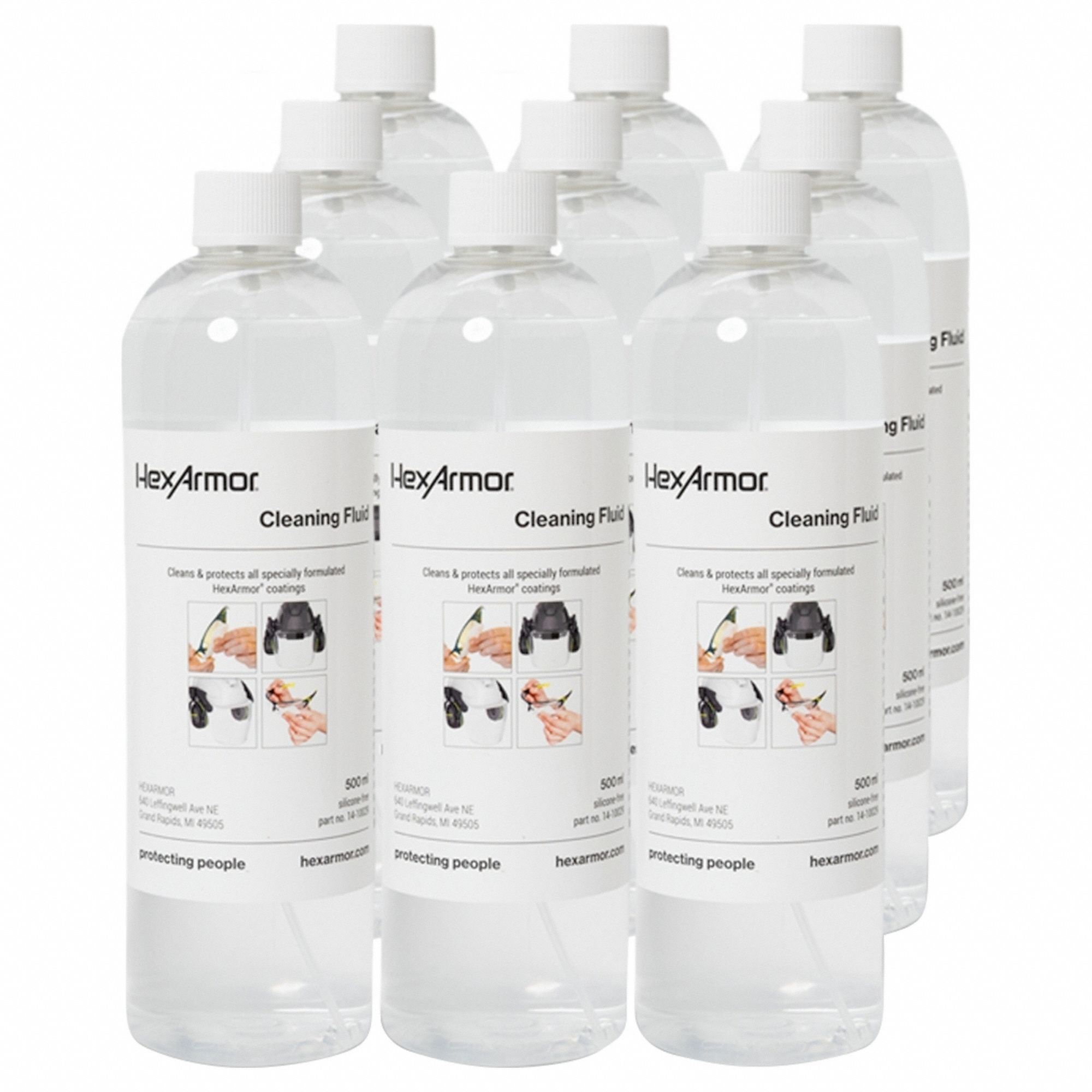 HEXARMOR, Non-Silicone, 16.9 fl oz Bottle Size, Lens Cleaning Solution ...