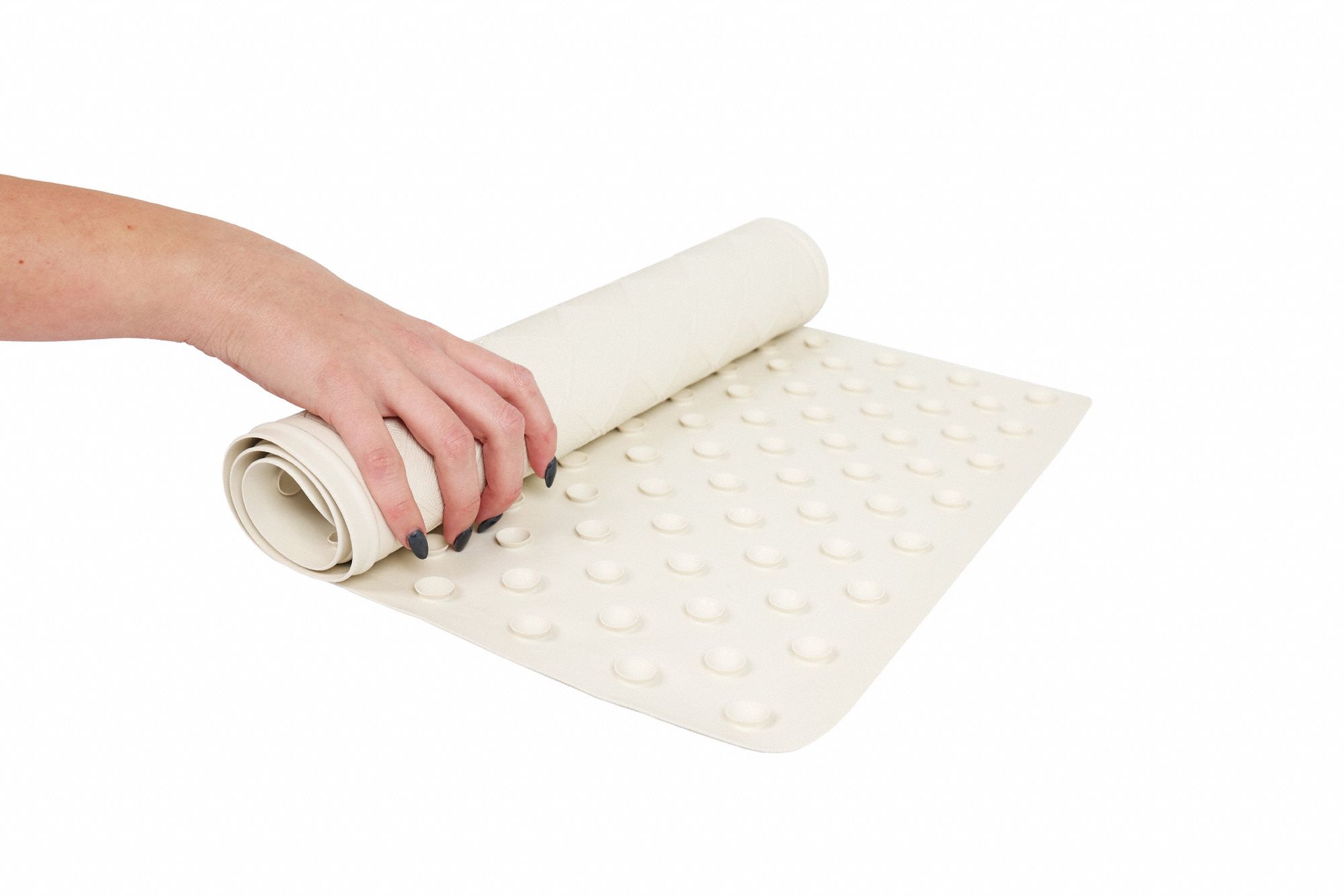 HOSPITALITY 1 SOURCE, White, 22 in Overall Lg, Small Bath Mat - 821EL4 ...