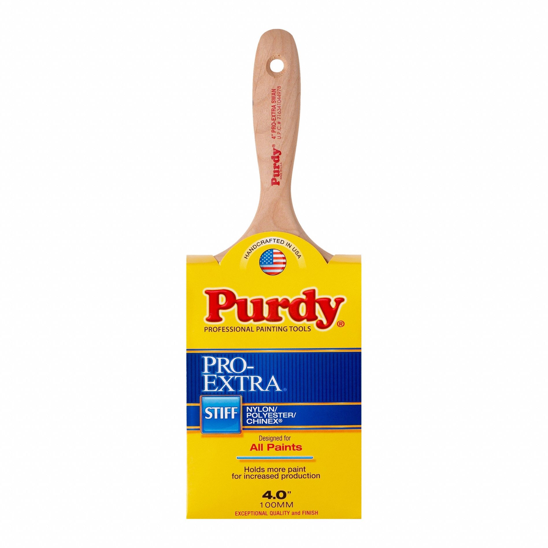 PURDY, Flat Sash Brush, 4 in, Nylon Paint Brush - 394NM4|144400740 ...