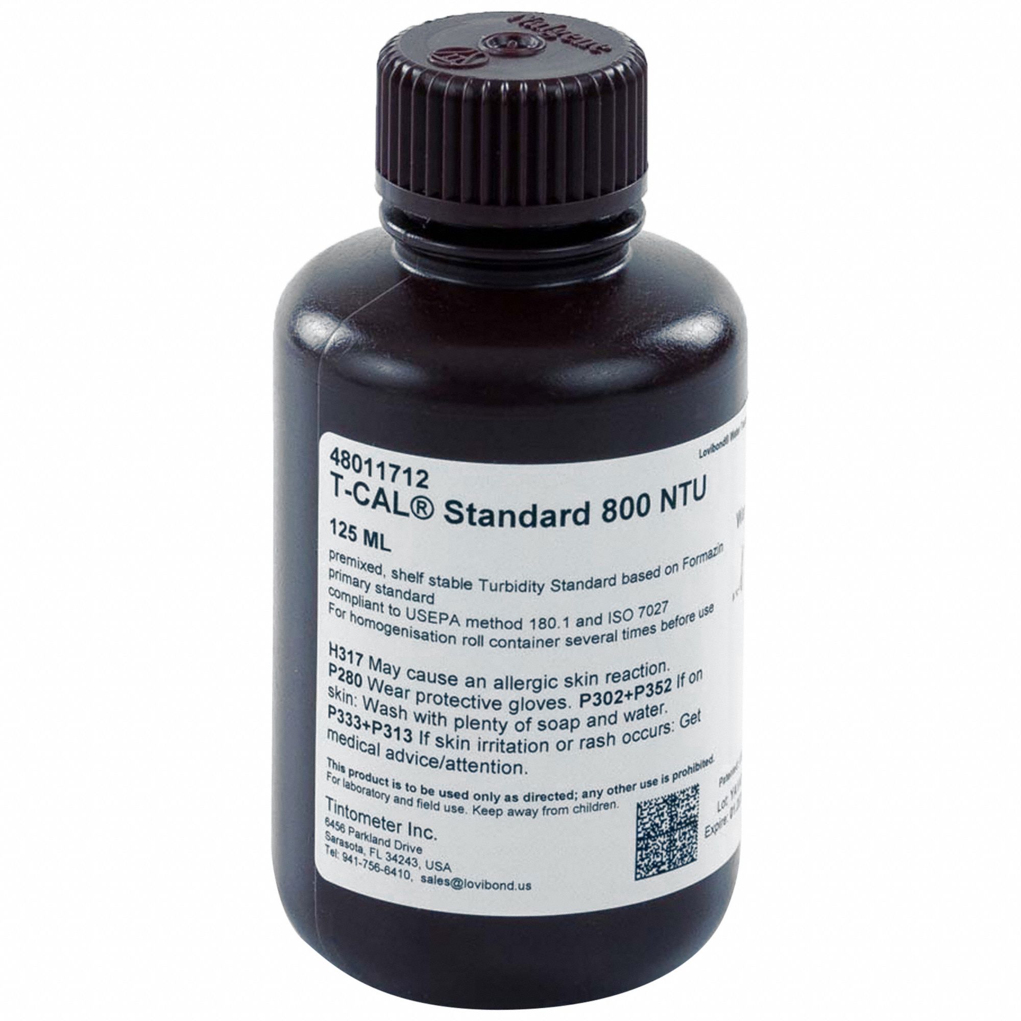 125 mL, 125, Water Testing Solution - 800WT0|T-CAL TURBIDITY STANDARD ...