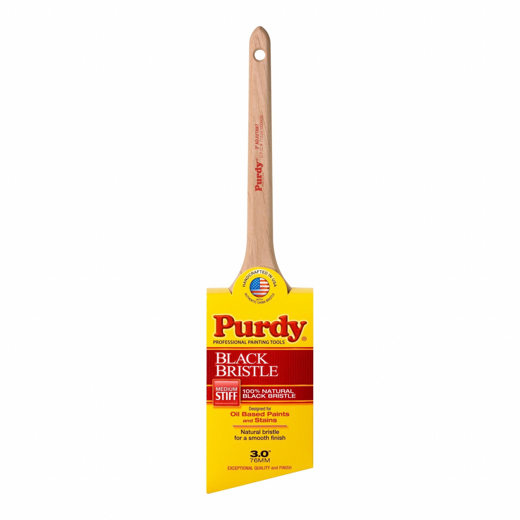 PURDY, Angle Sash Brush, 3 in, Hog Hair Paint Brush - 394NV2|145024030 ...