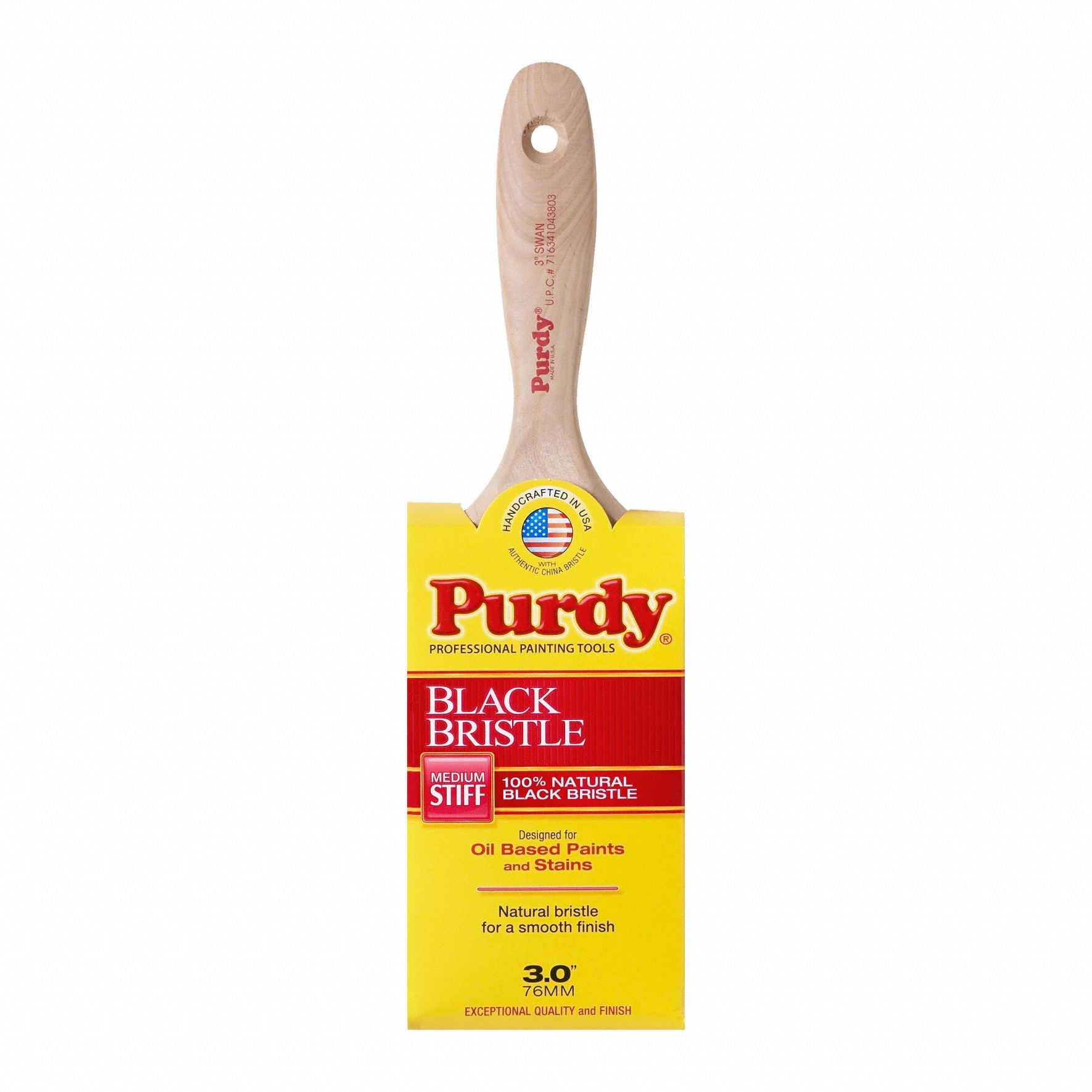 PURDY, Flat Sash Brush, 3 in, Hog Hair Paint Brush - 394NU7|145400030 ...