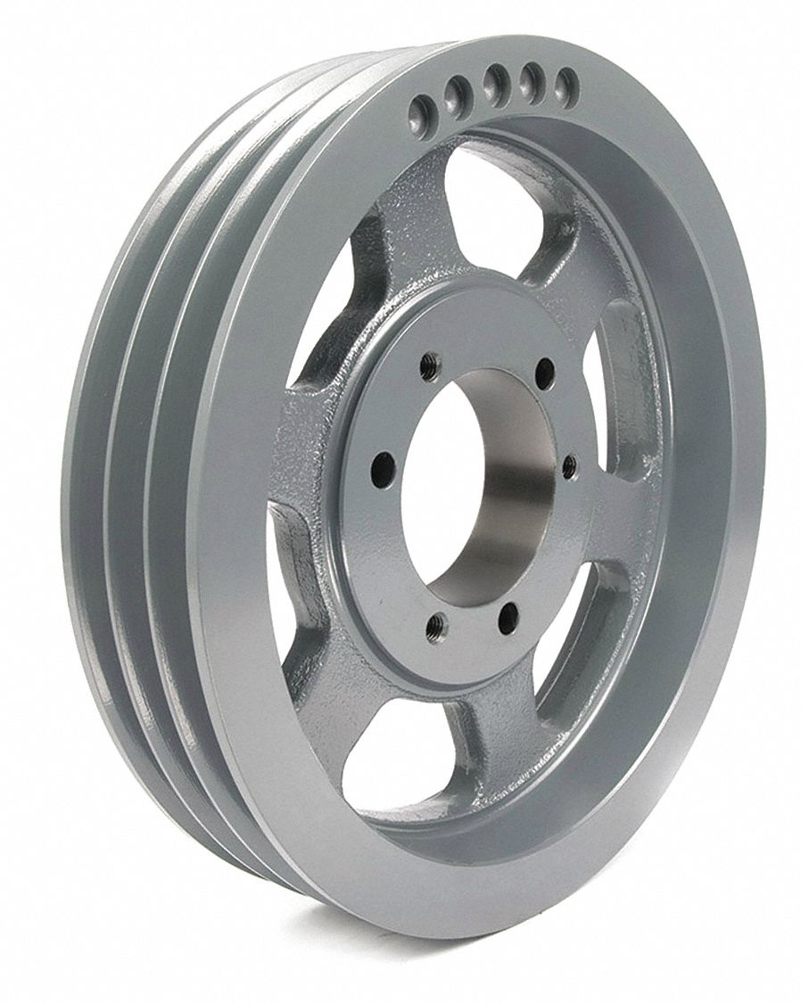 B154, 3 Groove, V-Belt Pulley - 145M41|1543LB - Grainger