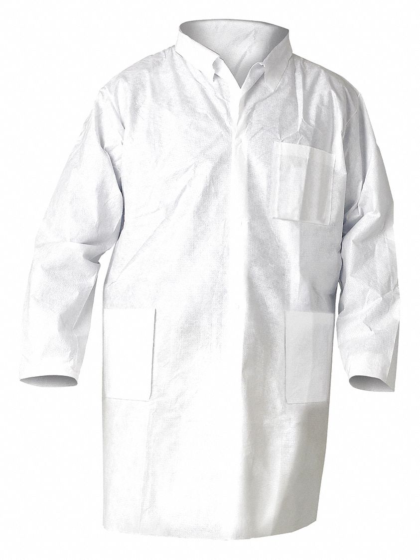 KIMTECH, SMS, Mandarin Collar, Lab Coat - 147T69|10033 - Grainger