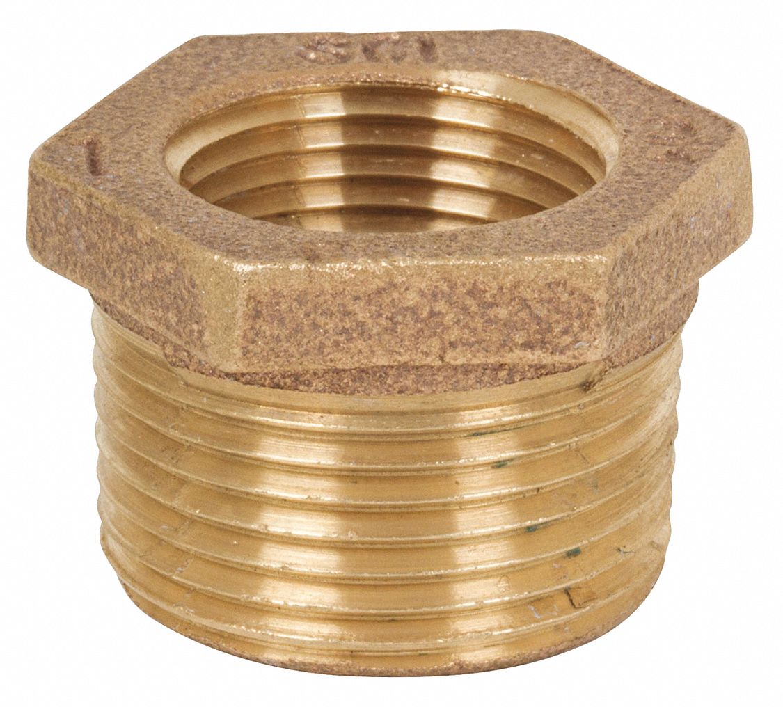 Hex Bushing,3/8x1/4",125,Brz Nl - 147W73|4385002850 - Grainger