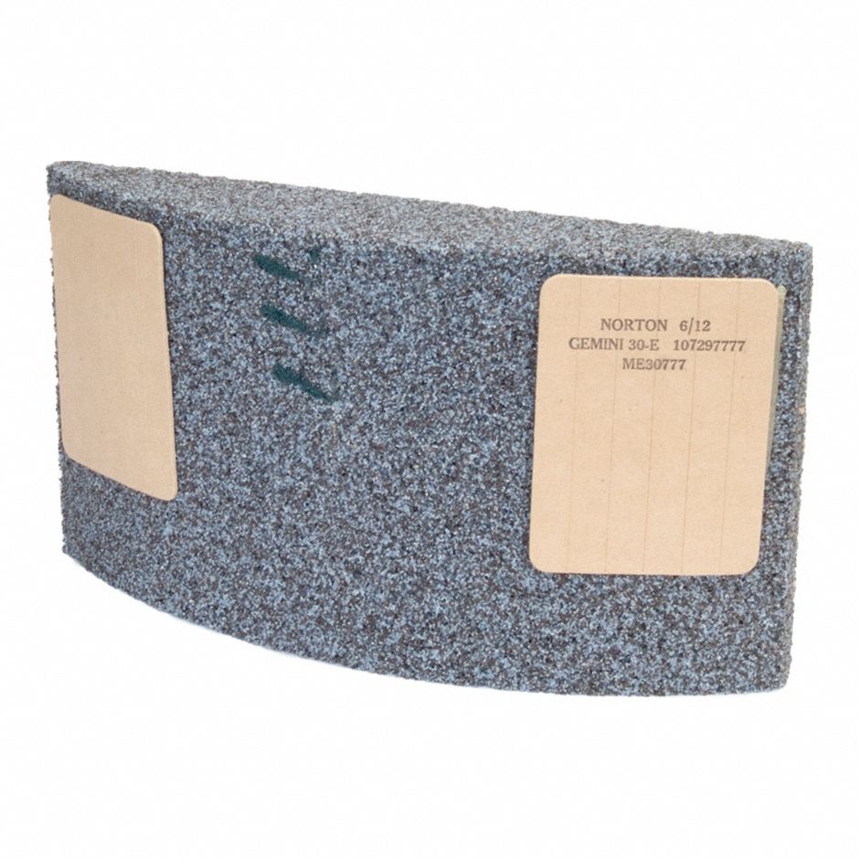 NORTON, 8" L x 11 1/4" W x 3" H, GEMINI 30-E, Surface Grinding Segment ...