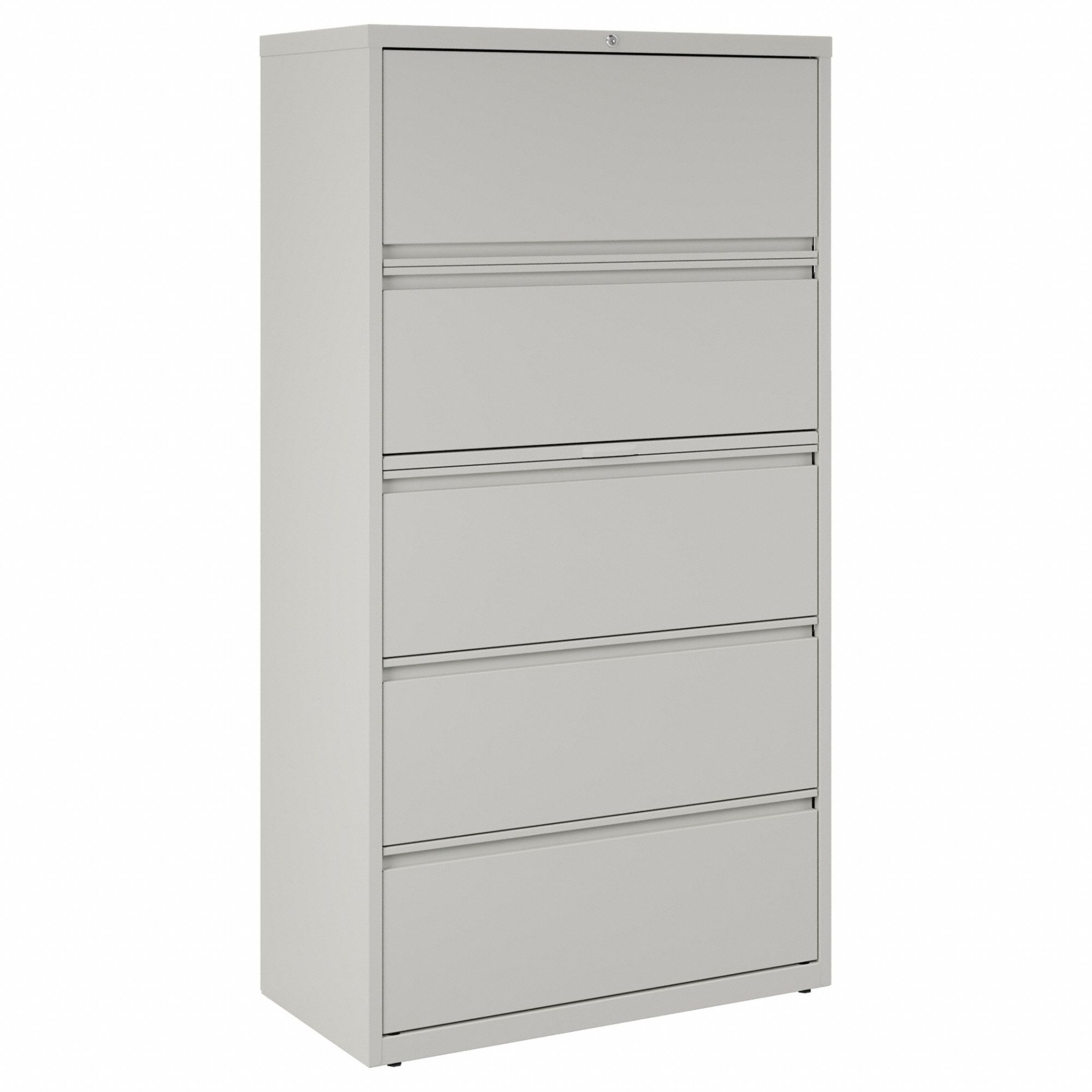 HIRSH, Light Gray, 5 Drawers, Lateral File Cabinet - 415G50|17640 ...