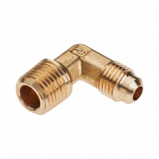 1/4 in OD x 1/4 in Pipe Fitting Size, Flared/Threaded, Flared Fitting Elbow - 824RC6|VS149F-4-4 ...