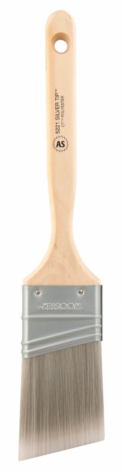WOOSTER Paint Brush: Angle Sash Brush, 2 in, Synthetic, Polyester ...