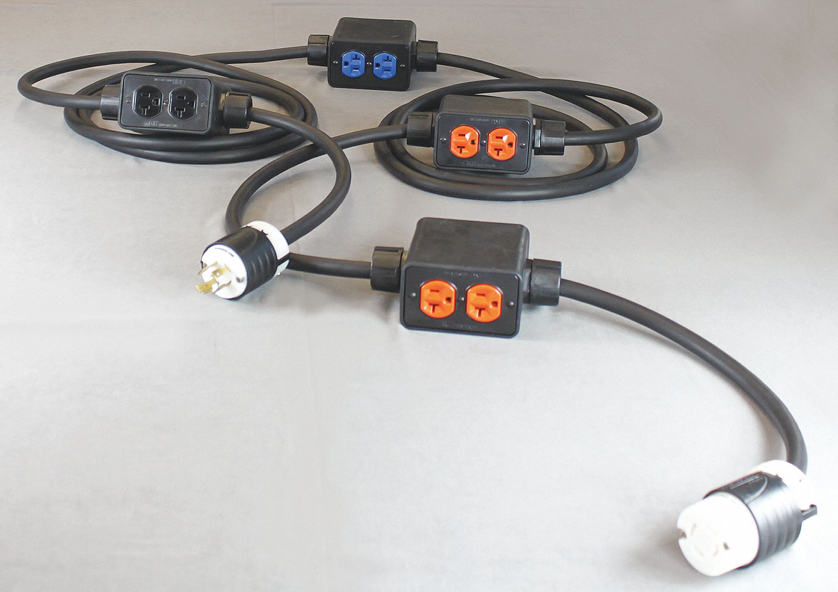 KH INDUSTRIES, 15 ft, 12 AWG Wire Size, Feed Through Power Stringer ...