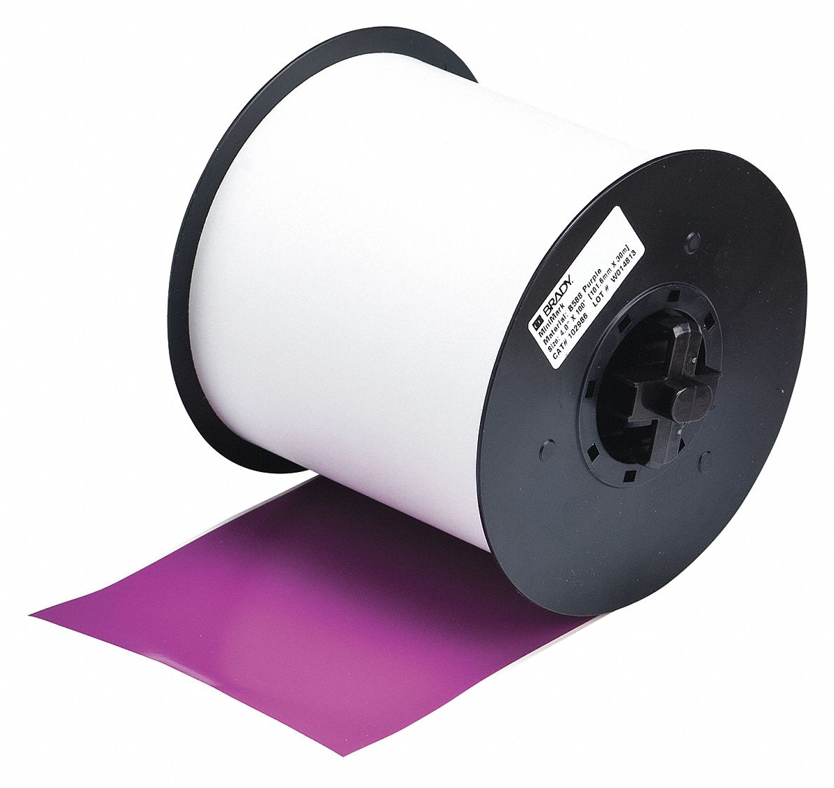 4 in x 100 ft, Vinyl, Continuous Label Roll - 14A531|113216 - Grainger