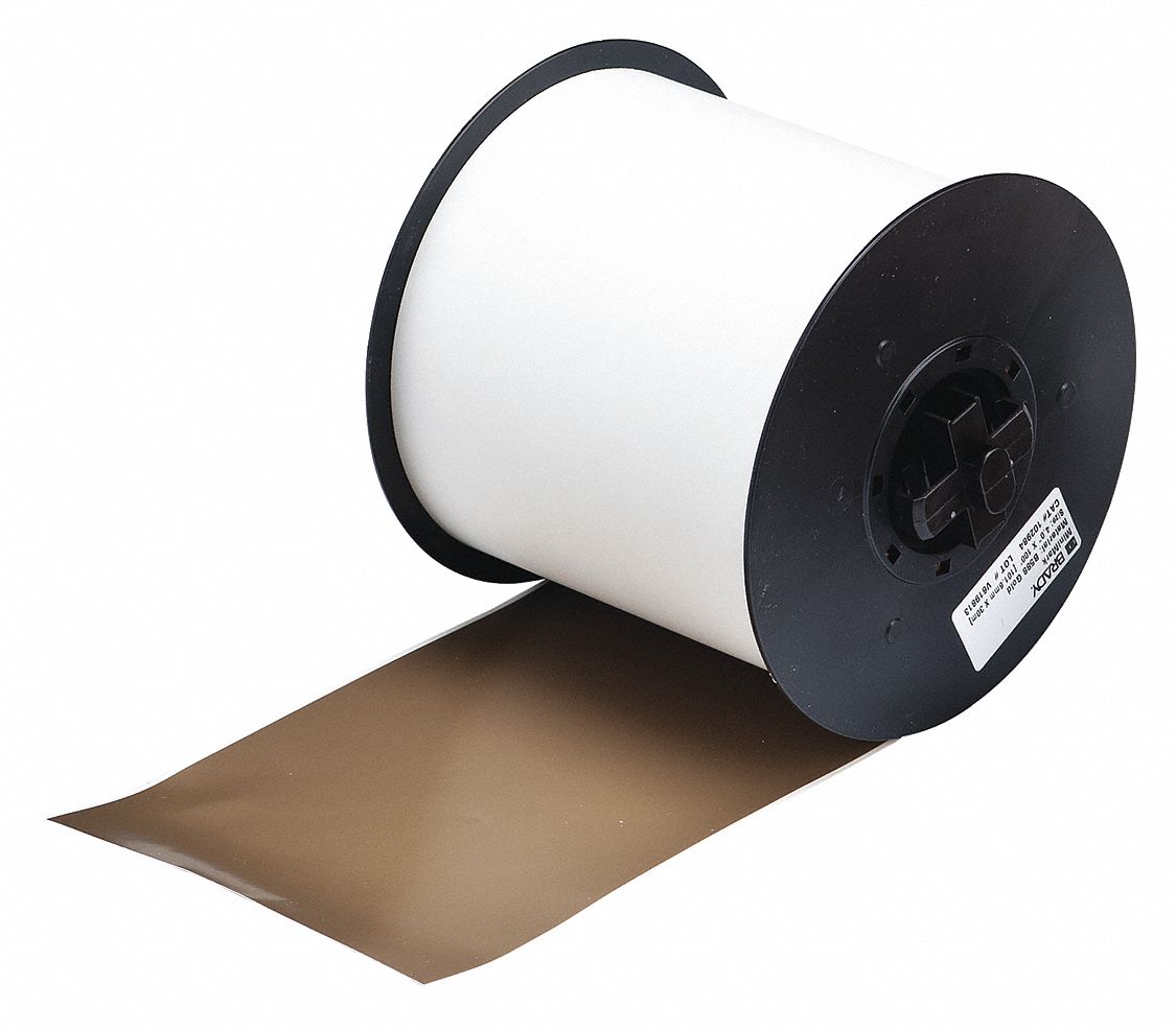 4 in x 100 ft, Vinyl, Continuous Label Roll - 14A541|115755 - Grainger
