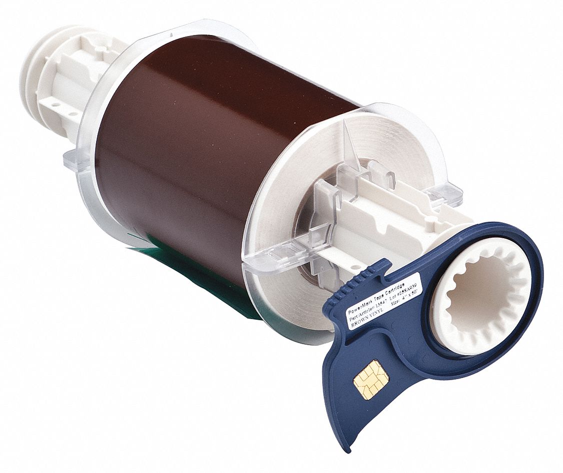 4 in x 50 ft, Vinyl, Continuous Label Roll - 14A593|13547 - Grainger