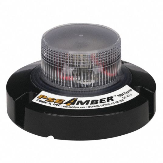 CODE 3, 2 W Watt, Amber, Low Profile Strobe Light - 14A872|2004AH ...