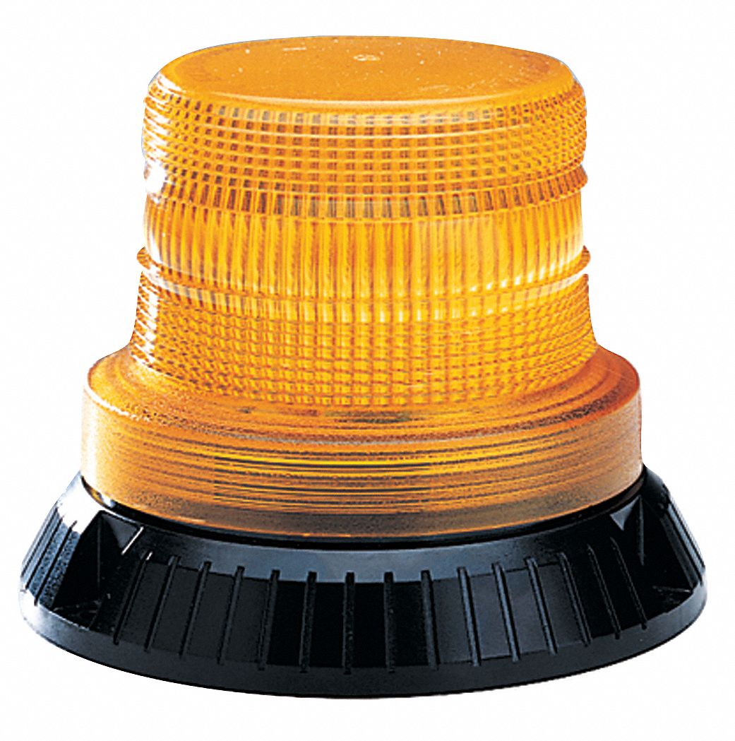 Compact Strobe Light,Amber,Rotating - Grainger