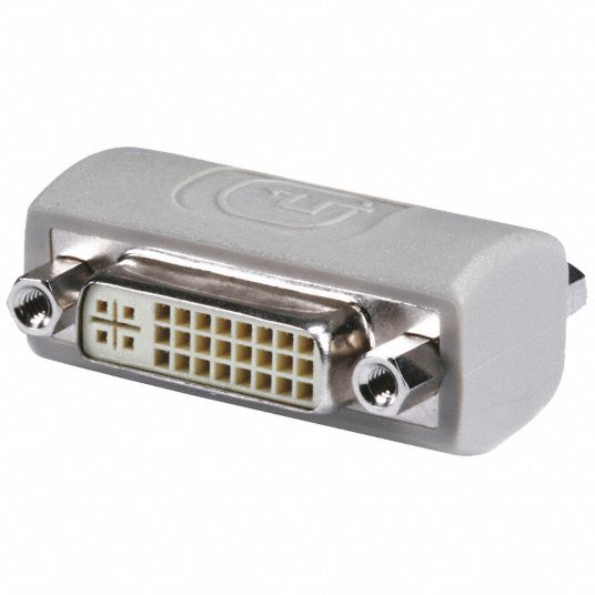 MONOPRICE Video Adapter, DVI, DVI Female, DVI Female, Gray, Number of ...