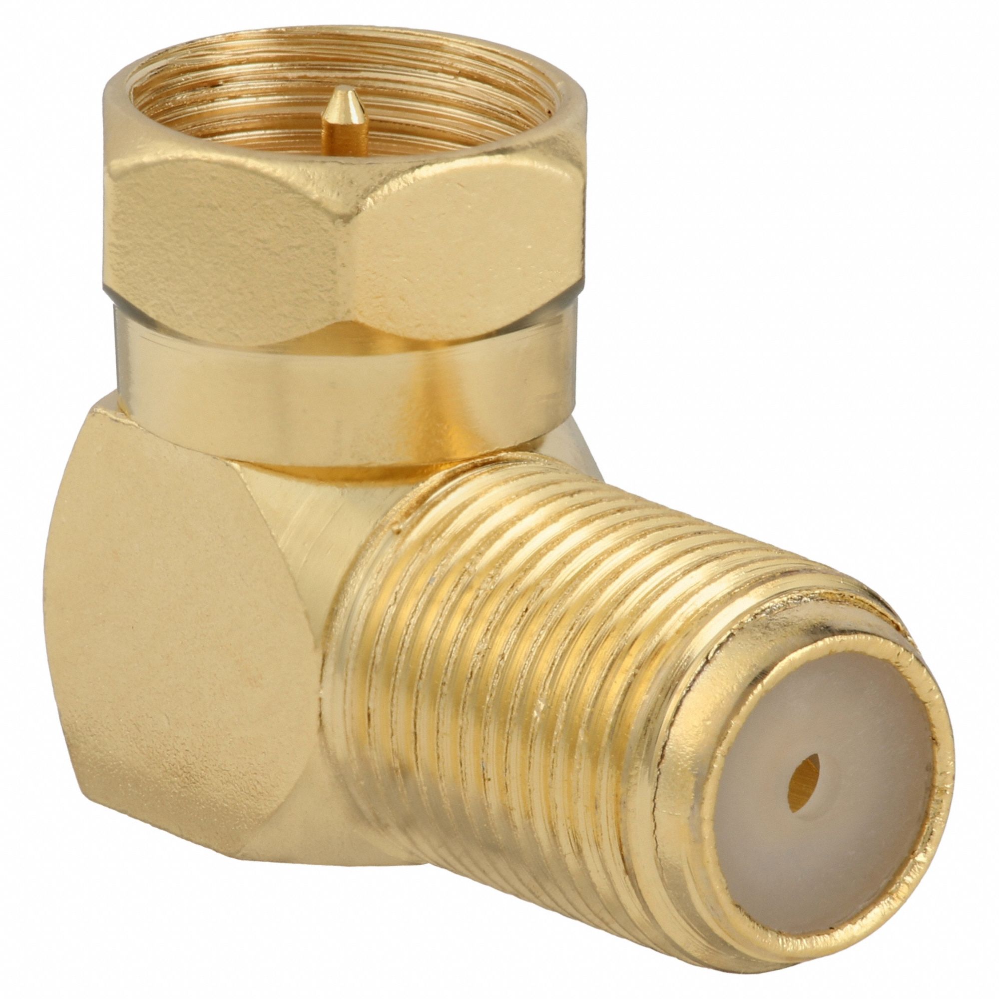 MONOPRICE, (1) F-Type Female x (1) F-Type Male Adapter, Gold, Audio ...