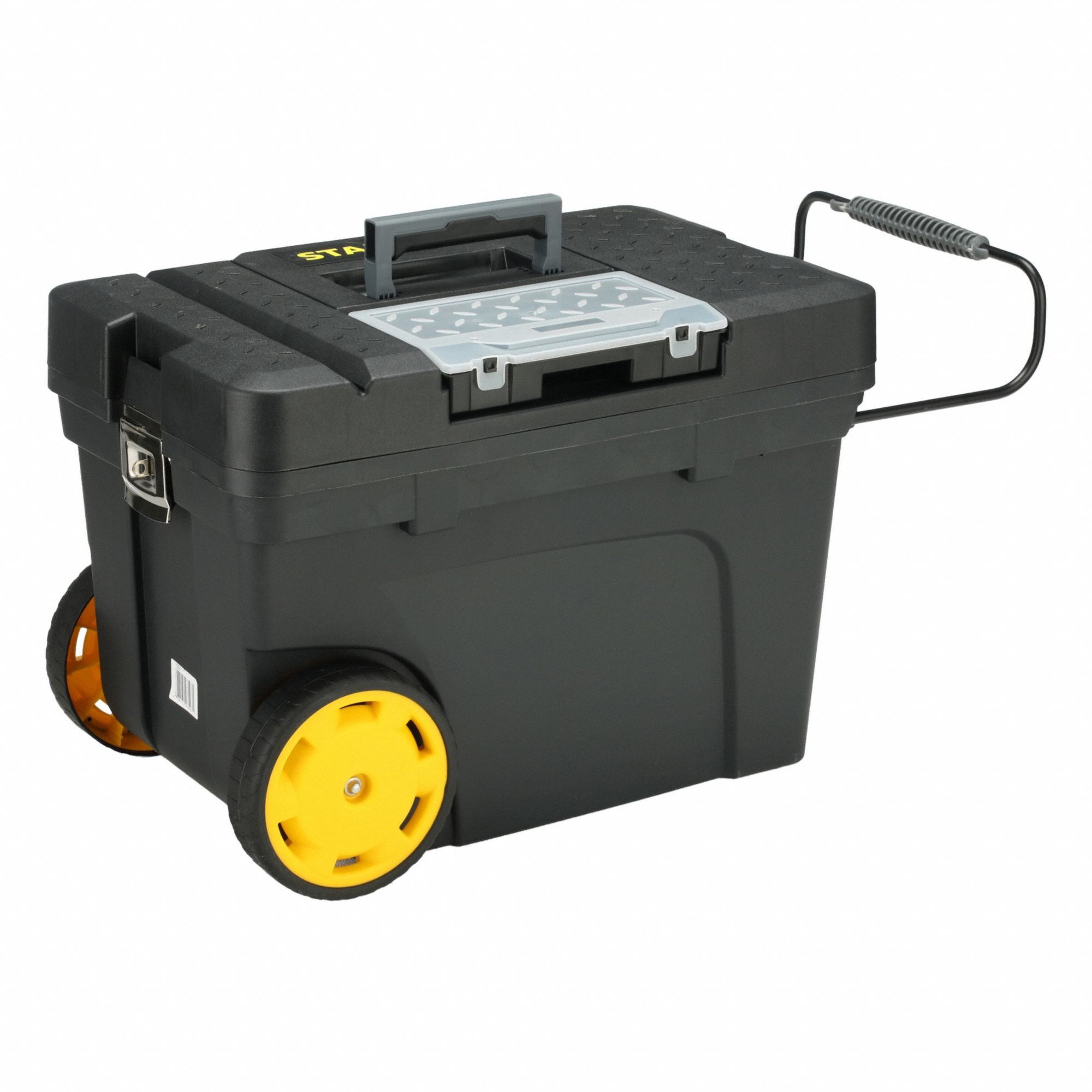 STANLEY, 14 13/16 in W 24 3/16 in D 16 1/2 in H, Plastic, Rolling Tool ...