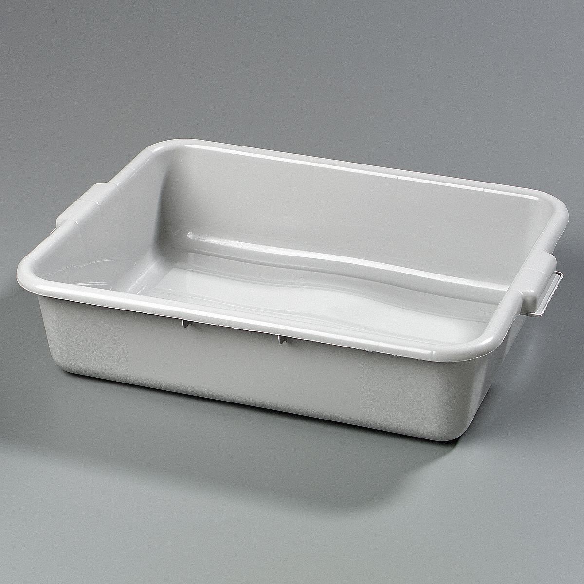 20 in x 15 in x 5 in Polypropylene Bus Box, Gray - Grainger