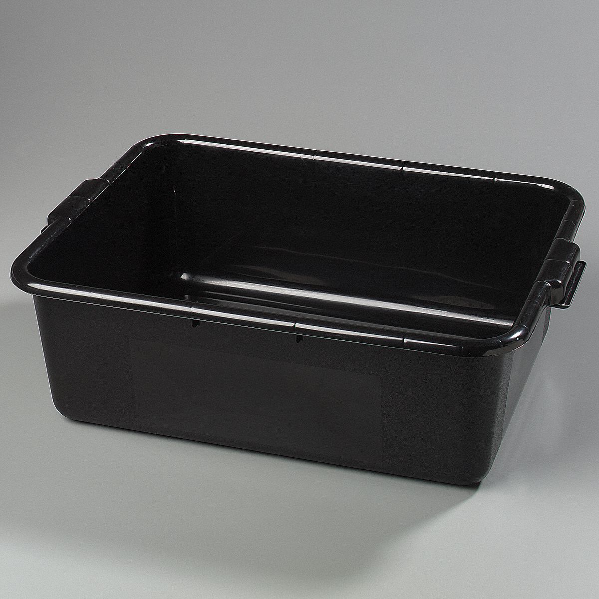 20 in x 15 in x 7 in Polypropylene Bus Box, Black - Grainger