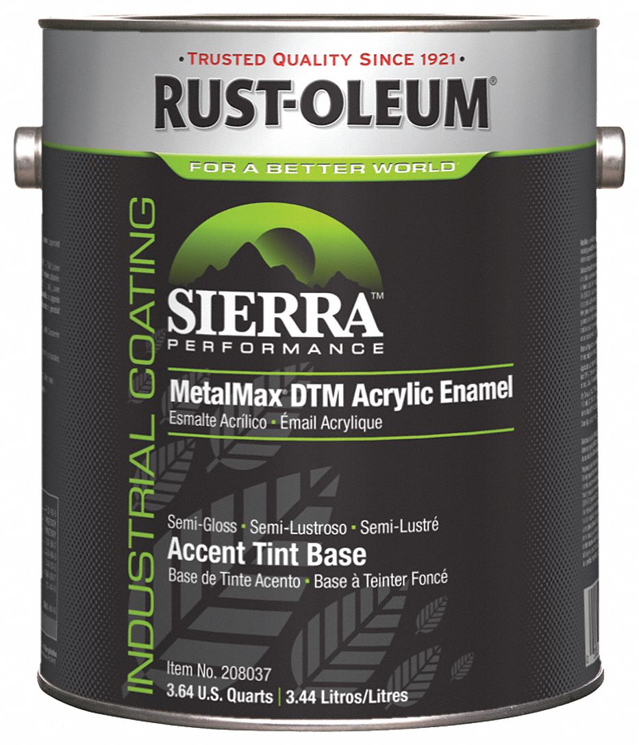 RUST-OLEUM METAL ACCENT BASE PAINT, SEMIGLOSS URETHANE, INTERIOR ...