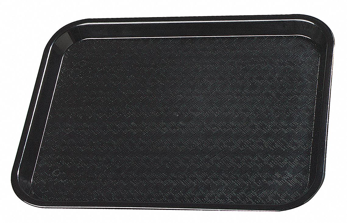 CARLISLE, Black, Plastic, Cafe Tray - 14D329|CT141803 - Grainger