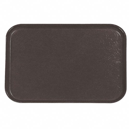CARLISLE, Black, Fiberglass, Food Tray - 14D349|1814FG004 - Grainger