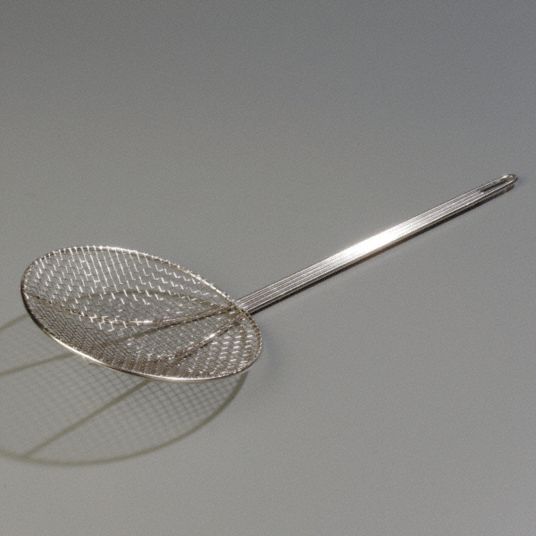 Chrome Plated Nickel Steel Bowl Mesh Skimmer - Grainger