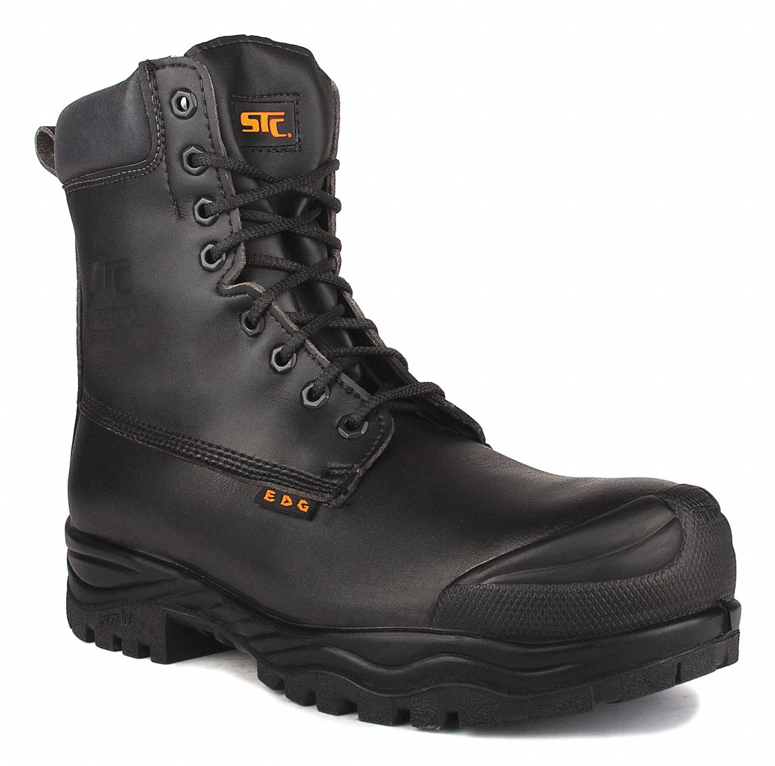 STC WORK BOOTS, SZ 10, MICROFIBRE/CAMBRELLE, BLACK, 8 IN H, CSA ...