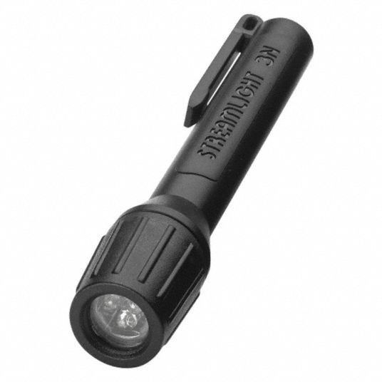 Handheld Flashlight: 1.5 V Battery, LED, 5.25 in Lg, 30 lm Max Lumens ...