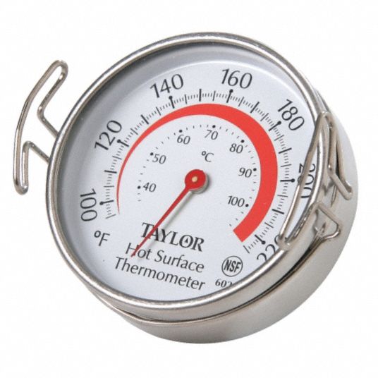 TAYLOR Mechanical Food Service Thermometer: Grill Thermometer, 100° to ...