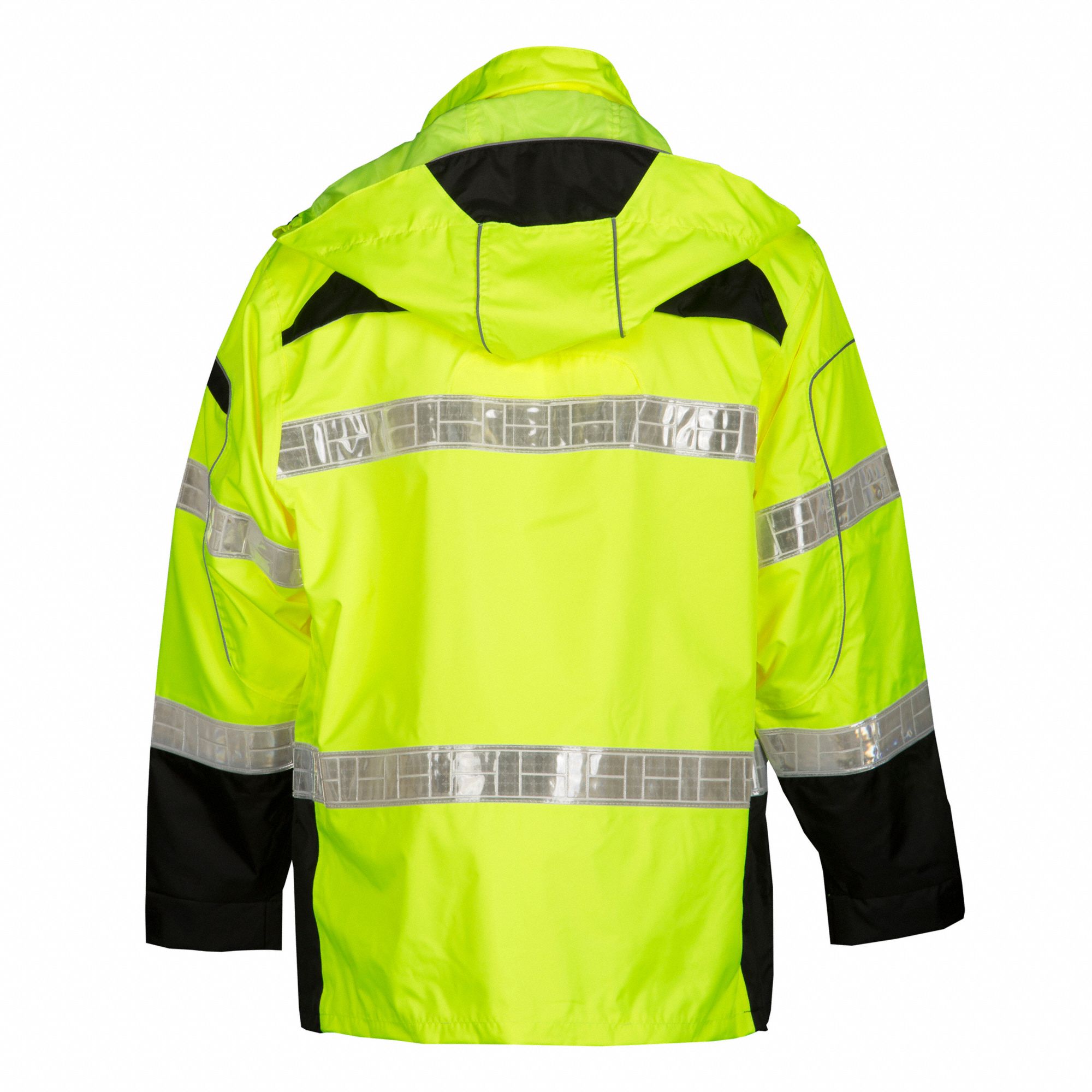 KISHIGO Rain Jacket, Reflective Piping: Horizontal, ANSI Class 3, L/XL ...