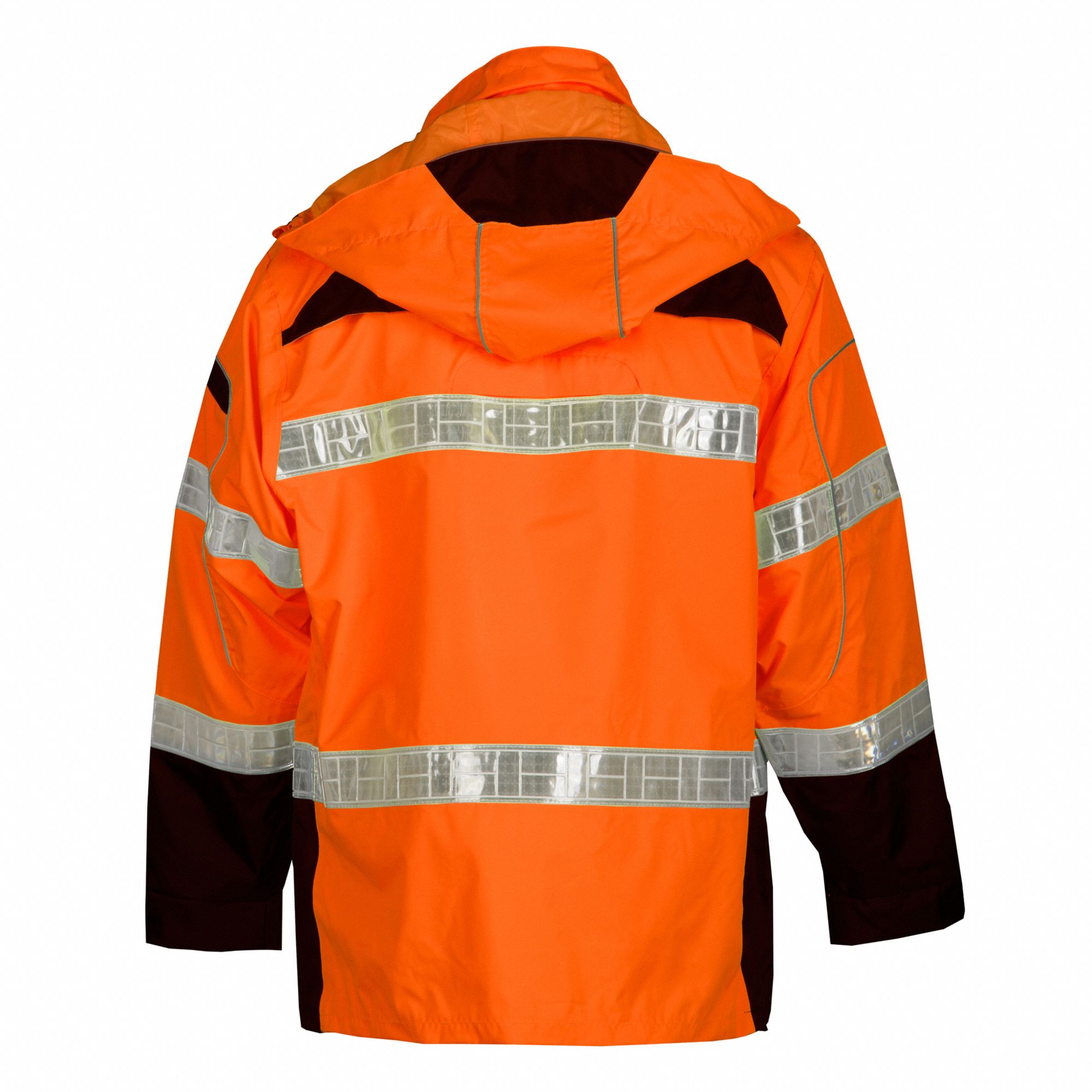 KISHIGO Rain Jacket, Reflective Piping: Horizontal, L/XL, Orange ...