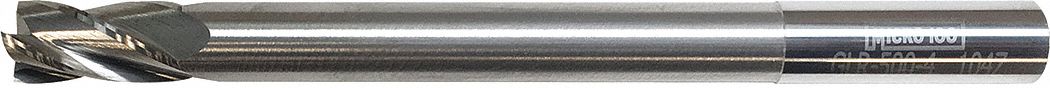 MICRO 100, Carbide, AlTiN Coated, Square End Mill - 14G175|GLR-312-4X - Grainger
