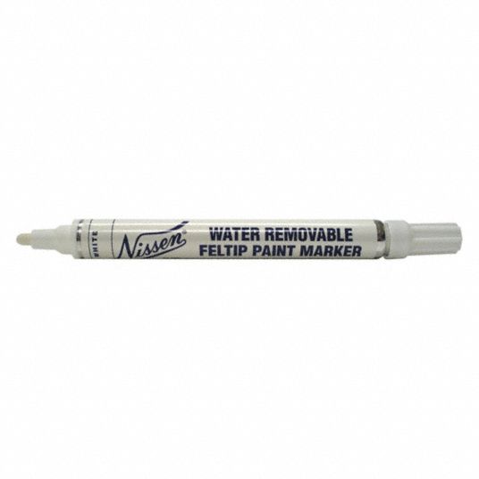 Removable Paint Marker, Paint-Based, Whites Color Family, Medium Tip, 1 ...