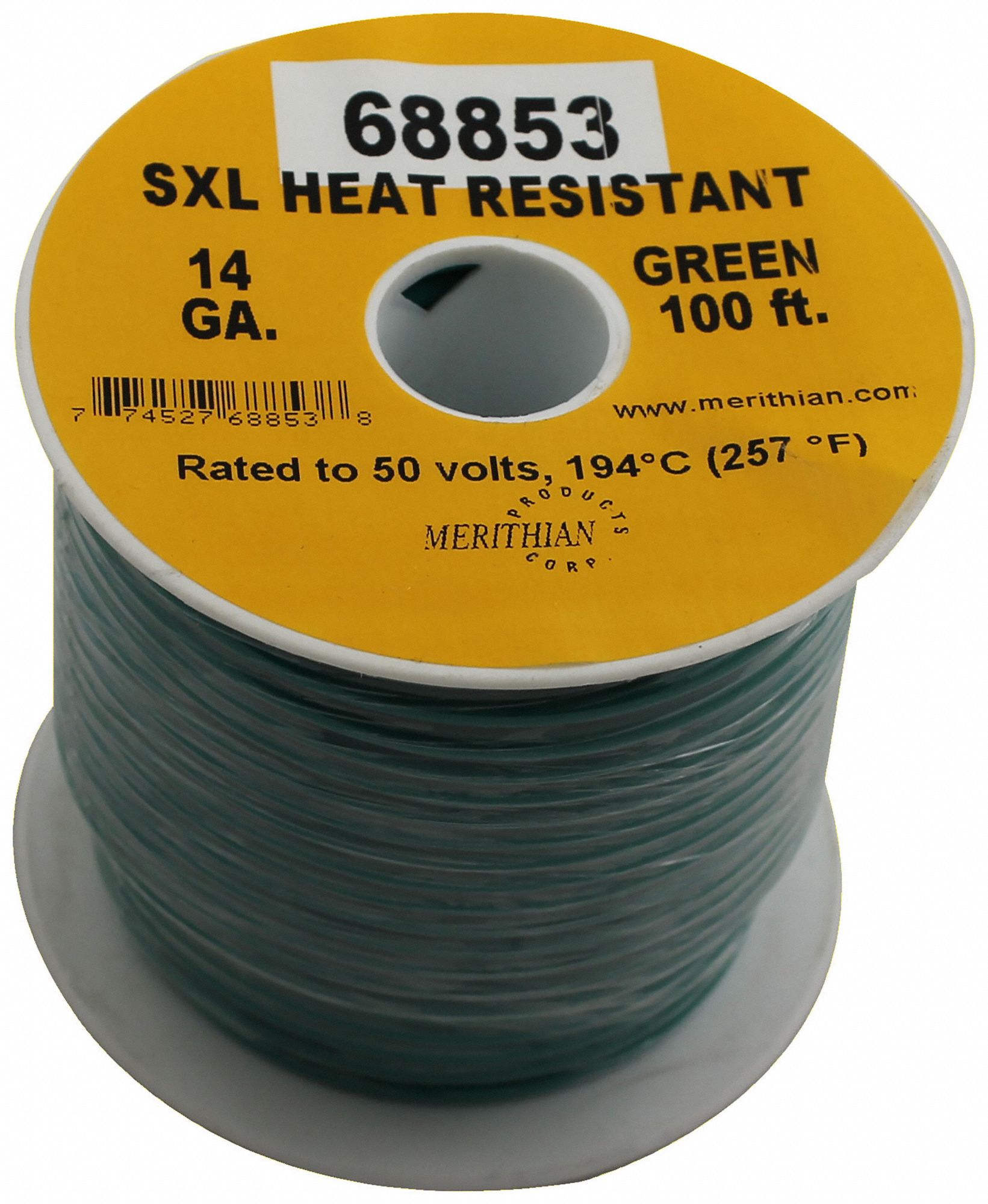 MERITHIAN SXL WIRE, GREEN, 14 GA, 100 FT SPOOL - Automotive Wire and ...