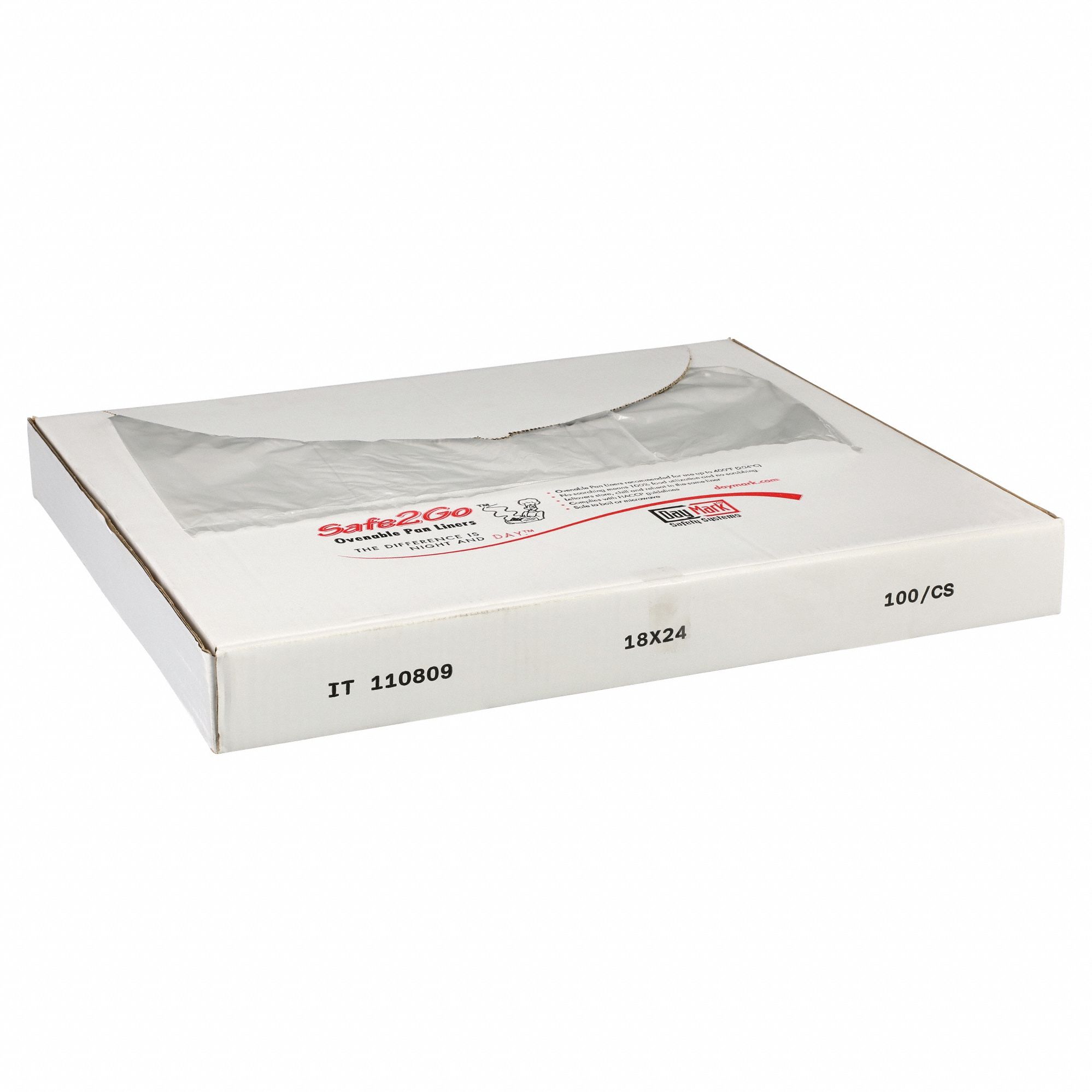 DAYMARK, Clear, Light-Wt, Disposable Ovenable Pan Liner - 14H153 ...