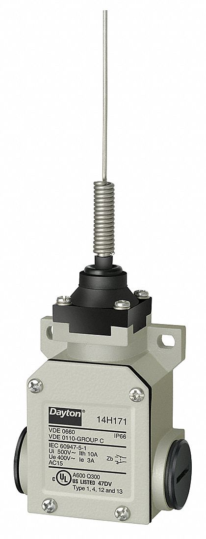 DAYTON, Cat Whisker, 2 Mounting Holes, Limit Switch - 14H171|14H171 ...