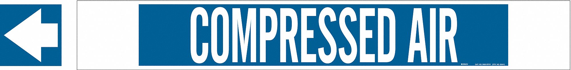 Compressed Air, Blue, Pipe Marker - 14H792|5660-HPHV - Grainger