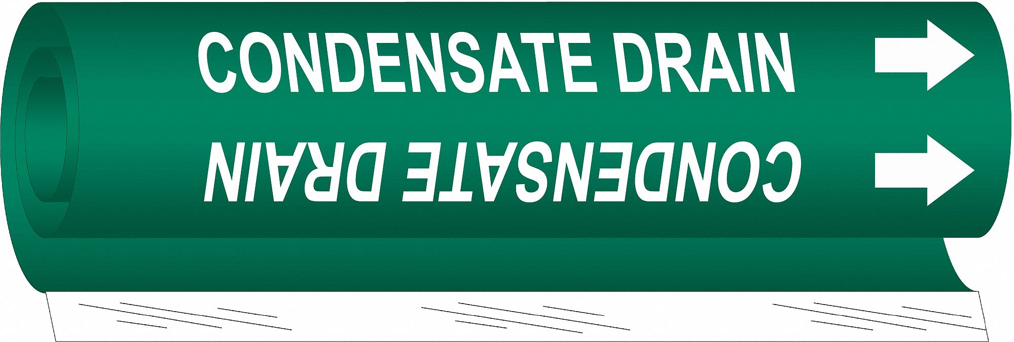 Condensate Drain, Green, Pipe Marker - 14H807|5663-O - Grainger