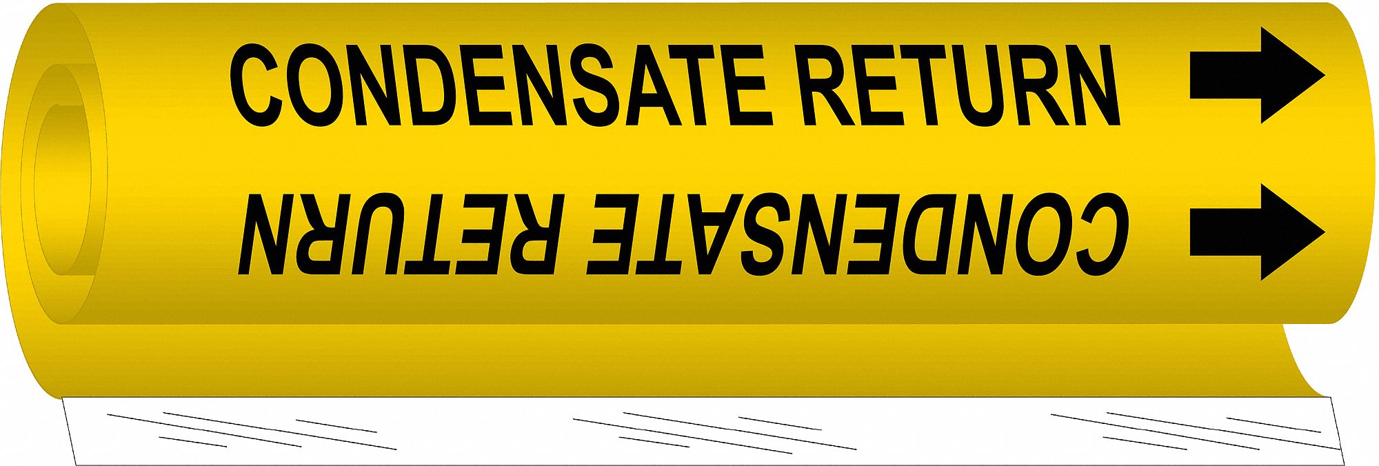 Condensate Return, Yellow, Pipe Marker - 14H809|5664-I - Grainger
