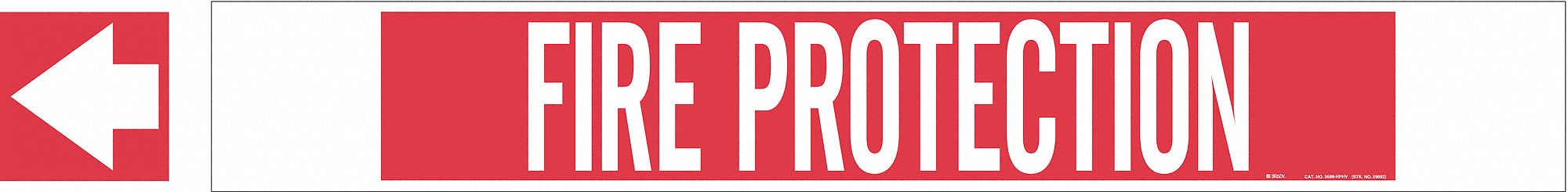 Fire Protection, Red, Pipe Marker - 14H841|5688-HPHV - Grainger