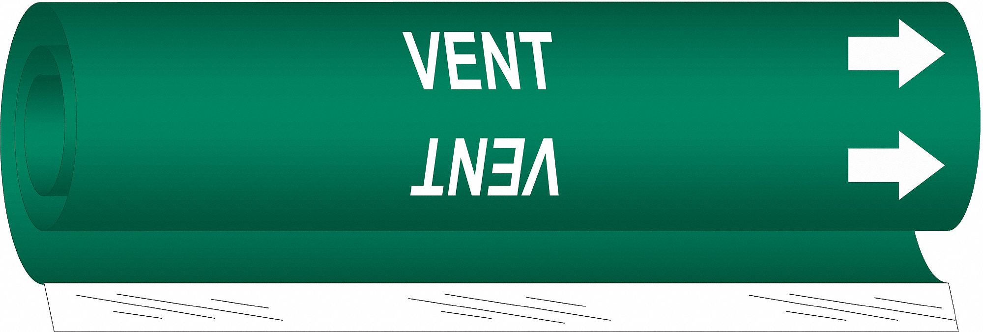 Vent, Green, Pipe Marker - 14J005|5780-I - Grainger