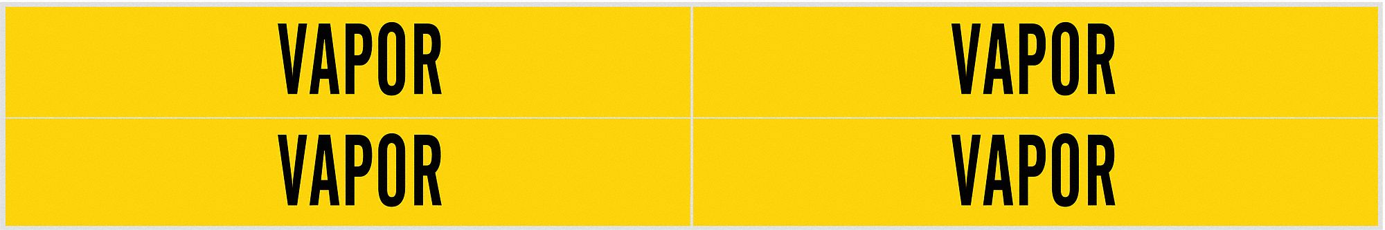 Vapor, Yellow, Pipe Marker - 14J089|83566 - Grainger