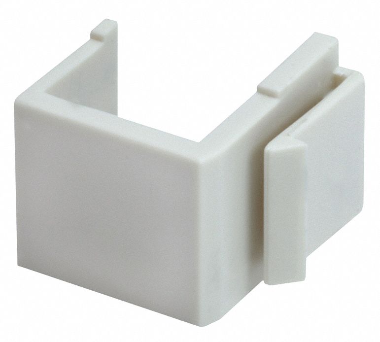 Blank Keystone Insert, Ivory, Plastic, Series: Standard, Cable Type ...