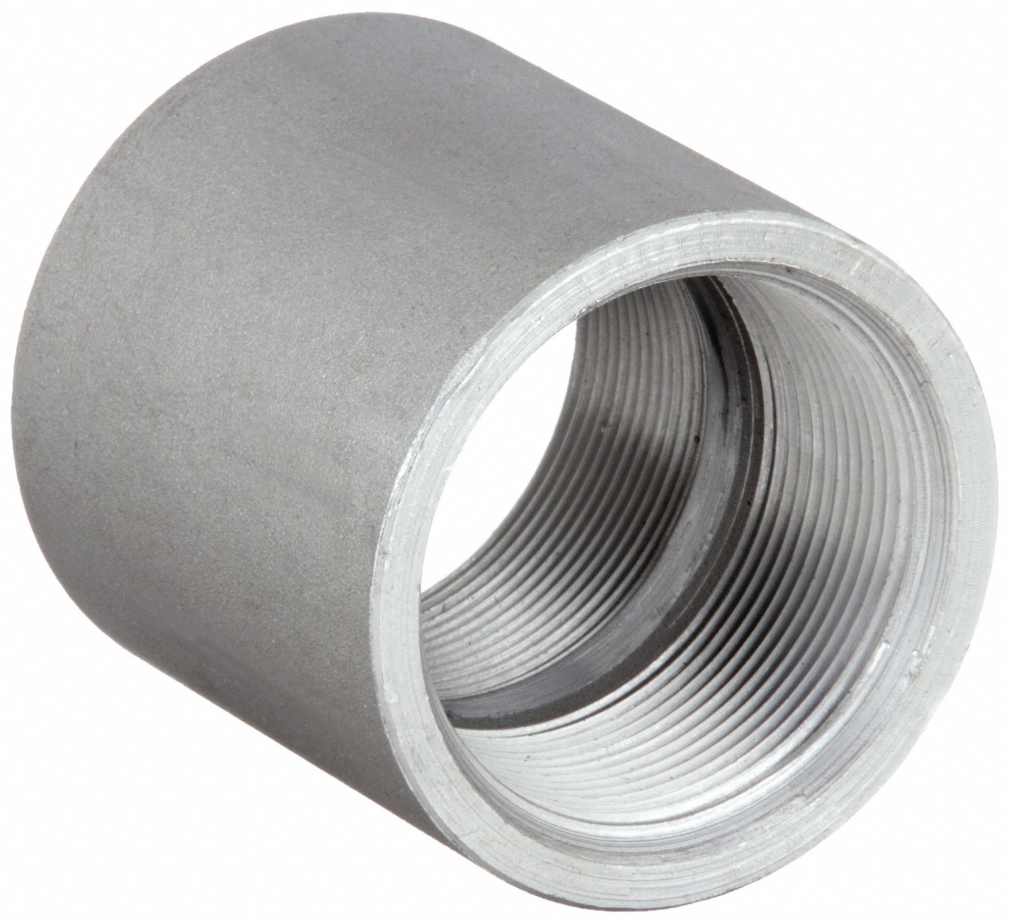 Steel, 2 in x 2 in Fitting Pipe Size, Merchant Full Coupling - 14J826 ...
