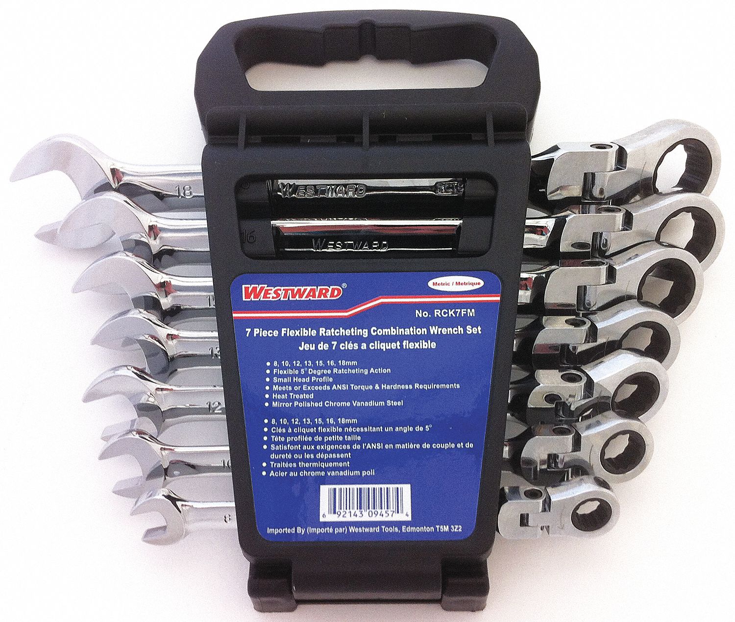 WESTWARD WRENCH SET RAT MET 7 PCE - Combination Wrench Sets - WSWRCK7FM ...