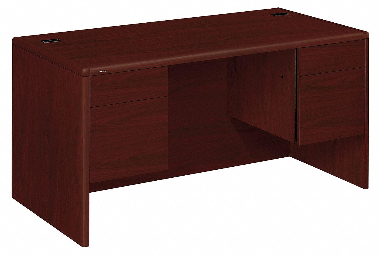Office Desk,60 x 29-1/2 x 30 In,Mahogany - Grainger