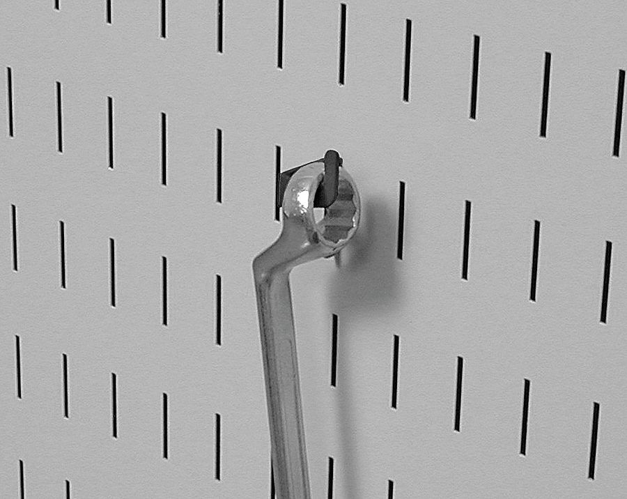 WALL CONTROL Slotted Toolboard Hook Kit: 20 Hooks, Black - 14K279|35-K ...