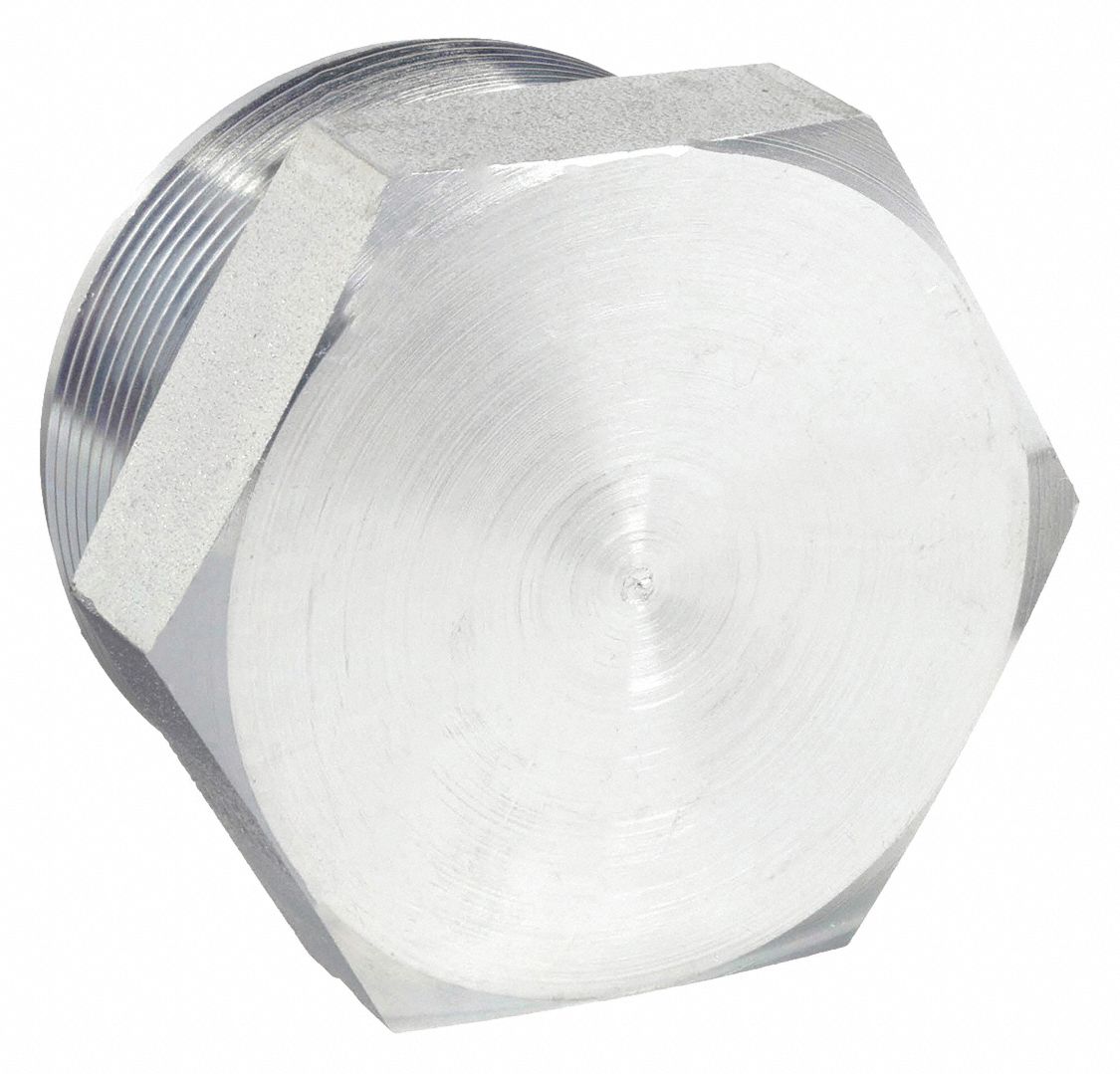 Carbon Steel, 1 1/4 in Fitting Size, Hydraulic Hose Plug - 14L799 ...